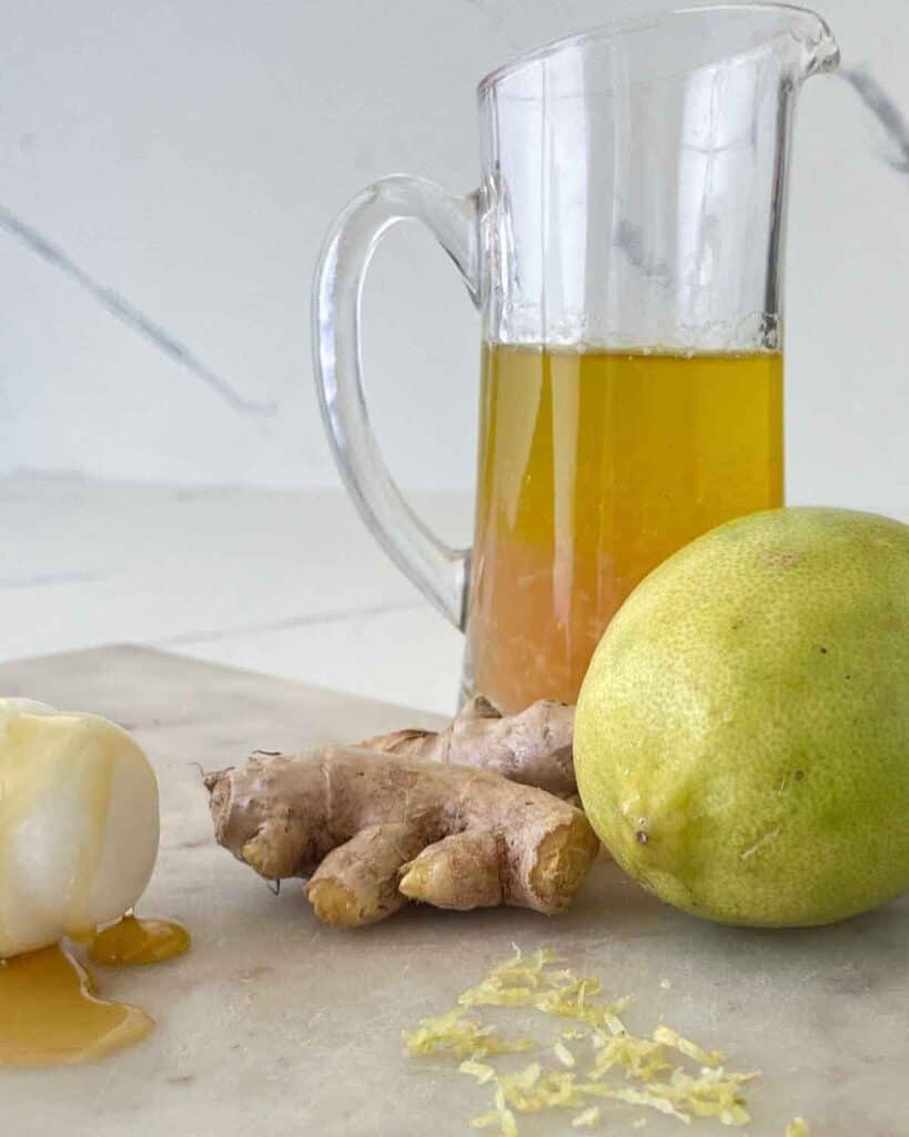 Ginger Lemon Honey Syrup - CookinUpLife