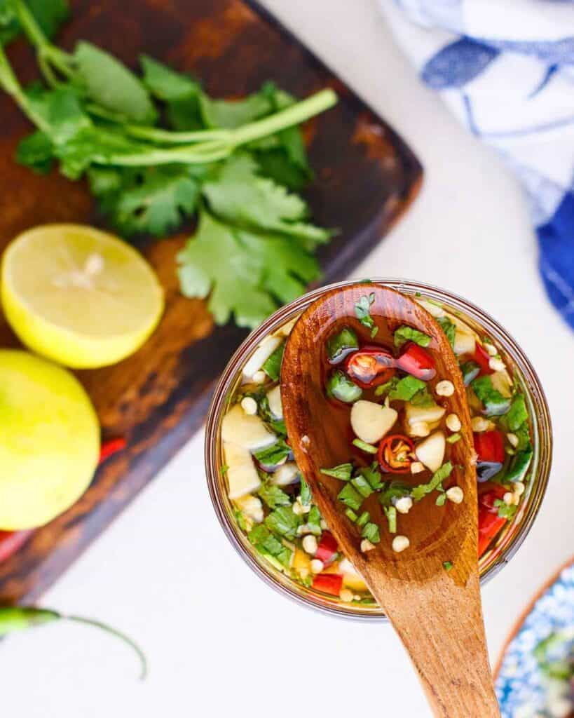 Prik Nam Pla (Thai Dipping Sauce) - CookinUpLife