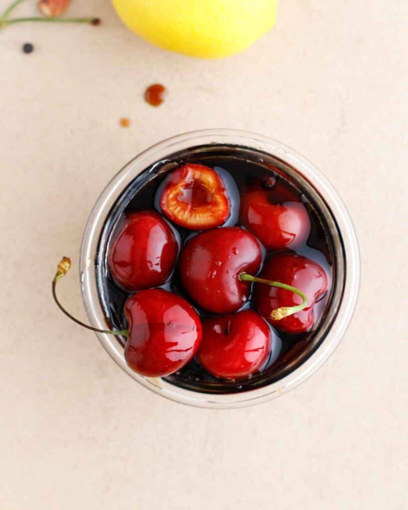Pickled Cherries - CookinUpLife