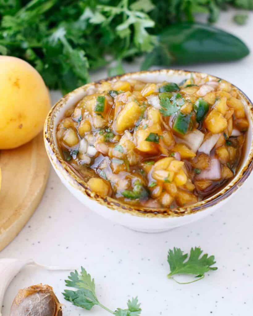 Apricot Salsa - CookinUpLife