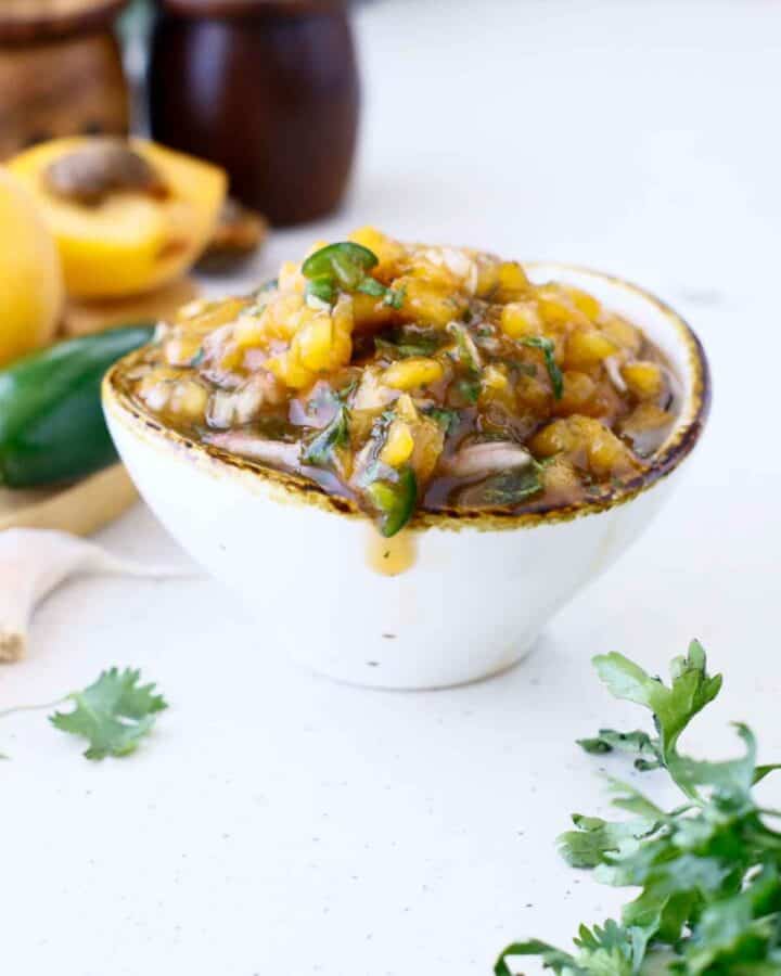 Apricot Salsa - CookinUpLife