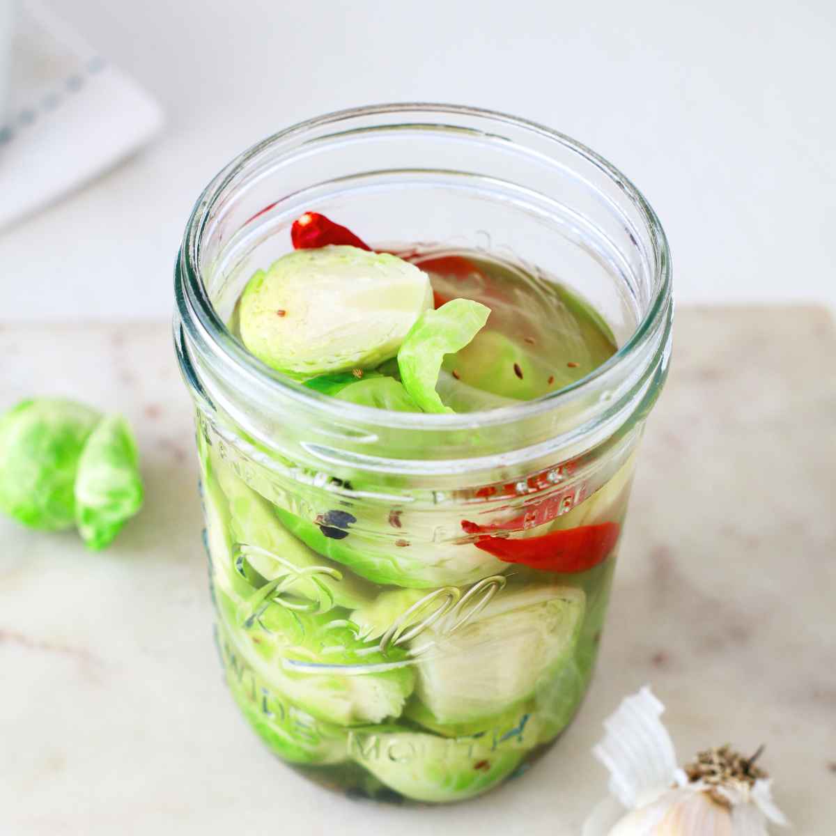 Pickled Brussels Sprouts - CookinUpLife