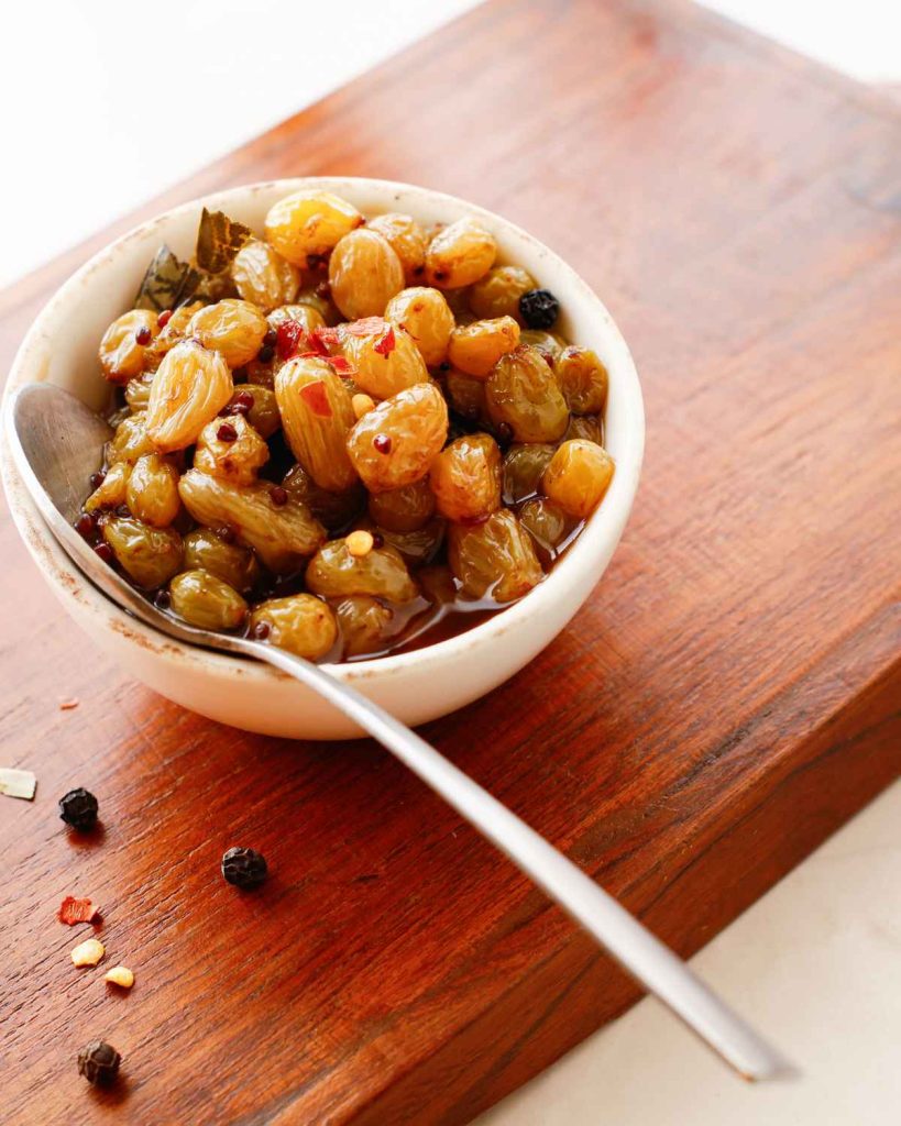 Pickled Raisins - CookinUpLife