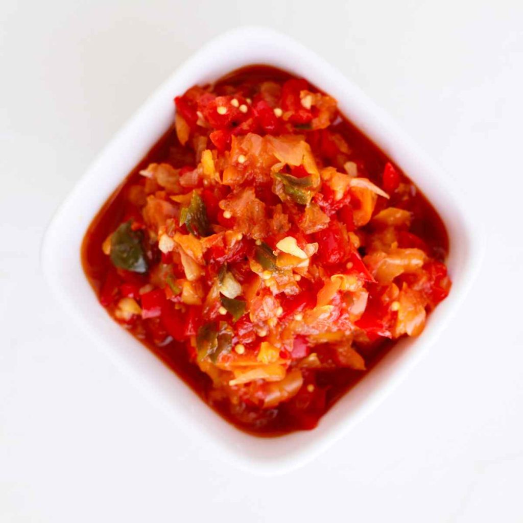 Sweet Pepper Relish - CookinUpLife